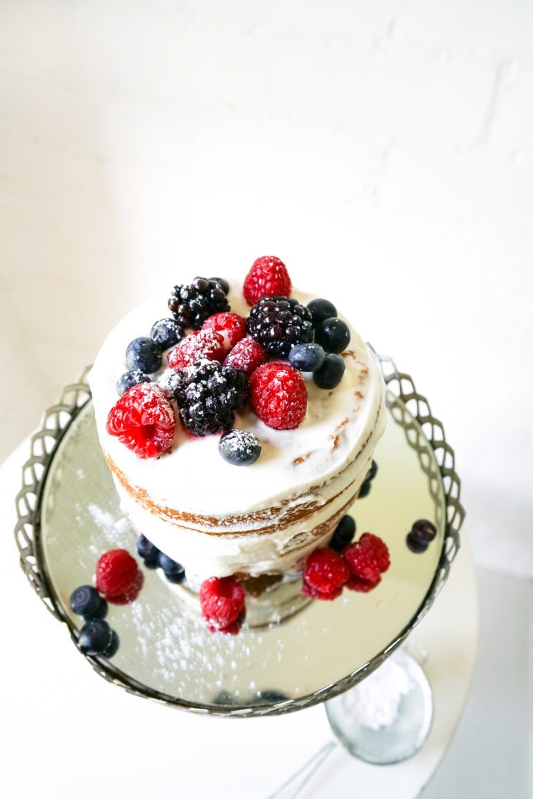Coconut and Berry Cake Gluten-Free Tea Time Treat