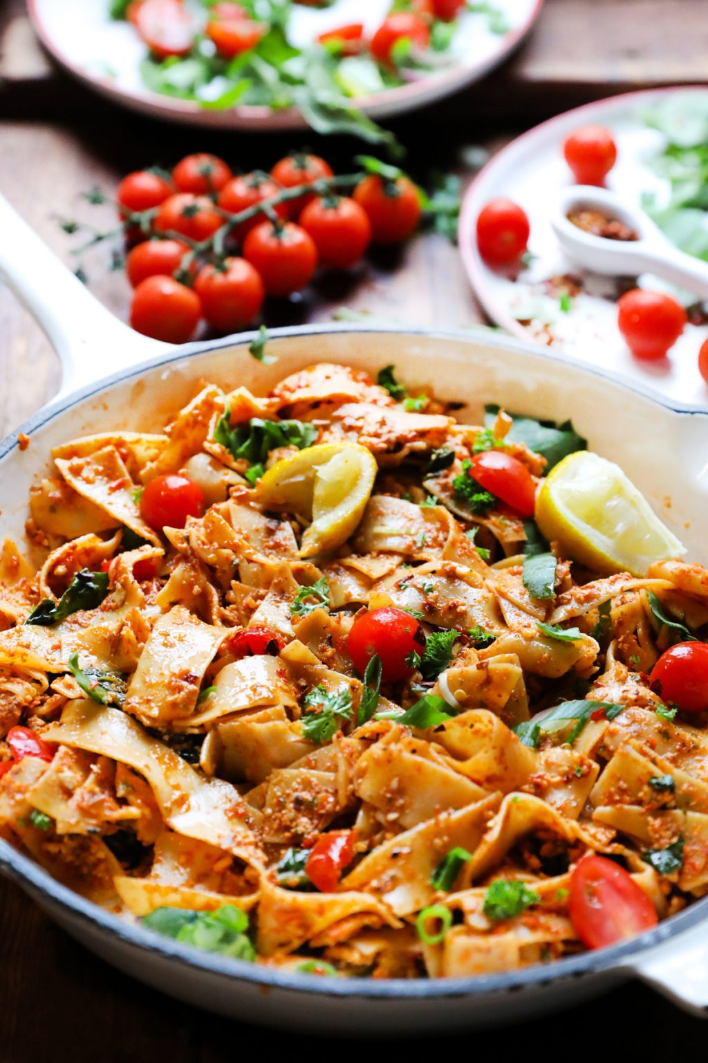 Spicy Romesco Pasta | Easy Vegan Recipe