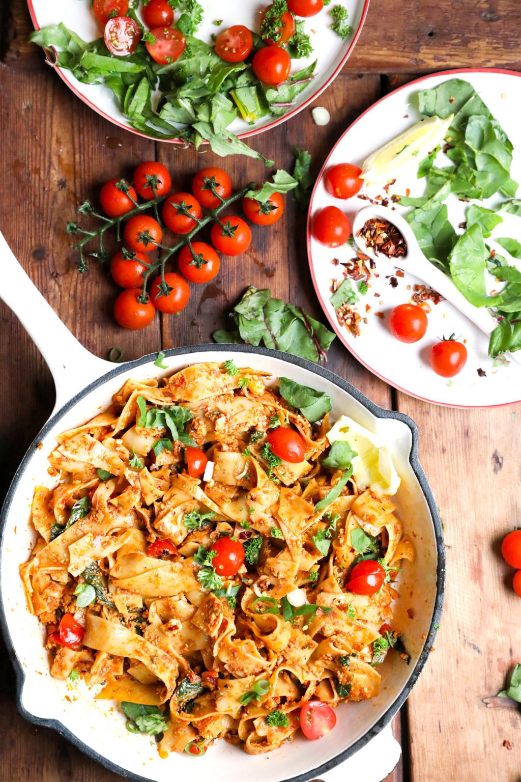 Spicy Romesco Pasta | Easy Vegan Recipe