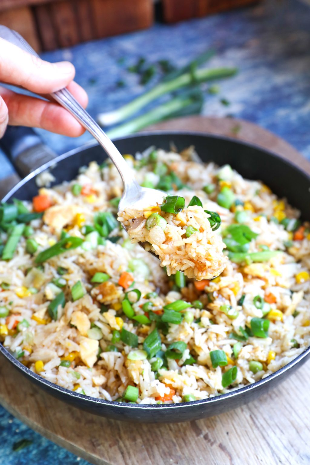 Easy Egg-Fried Rice - Just Easy Recipes